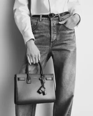 Saint Laurent Sac De Jour Nano Leather Bag