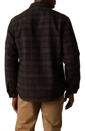 THE NORMAL BRAND Brightside Flannel Lined Workwear Jacket - Brown Plaid