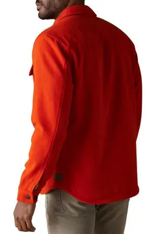 THE NORMAL BRAND Brightside Flannel Lined Workwear Jacket - Flame