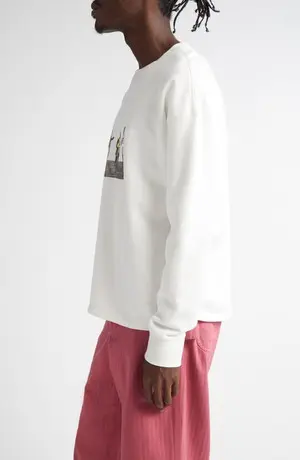 BODE Finish Line Embroidered Fleece Sweatshirt