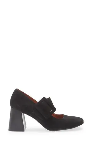 CHOCOLAT BLU Halle Mary Jane Pump - Black Suede