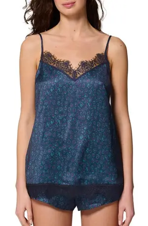Simone Perele Satin Secrets Camisole - Feline Blue