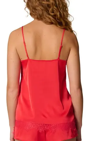 Simone Perele Satin Secrets Camisole - Flamingo