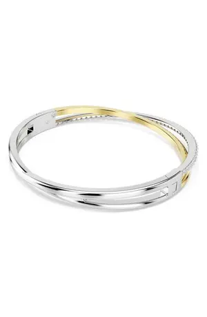 SWAROVSKI Hyperbola Bangle - Silver/ White