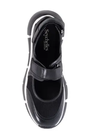 Seychelles Track Star Sneaker - Black/ Black Leather
