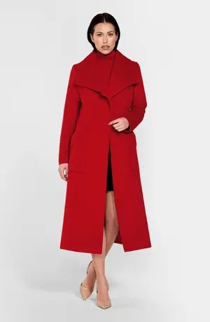 Sentaler Alpaca And Wool Wrap Coat