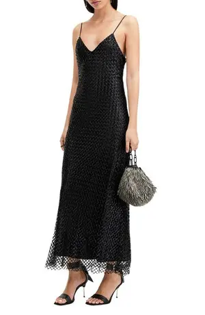 ALLSAINTS Chantelle Sequin Slipdress