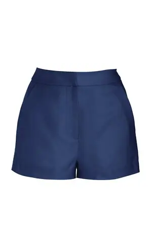 SERGIO HUDSON Zip-front Shorts - Navy