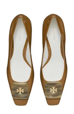Tory Burch Georgia Wedge Pumps - Almond Oats