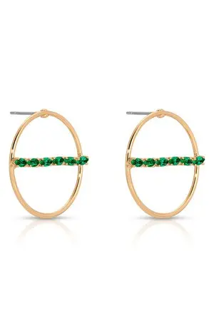 Ettika Marquise Zirconia Hoop Earrings