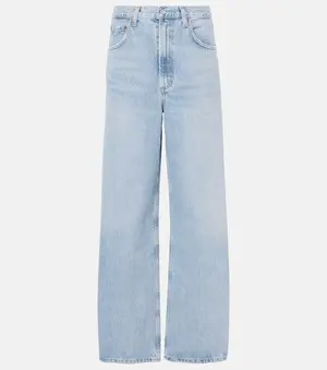 AGOLDE Low-rise Wide-leg Jeans - Blue