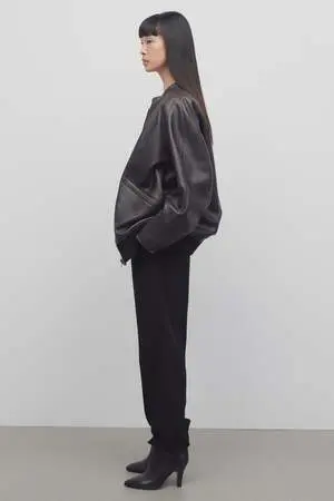 THE ROW Bonnette Technical Cotton Pull-on Pants - Black