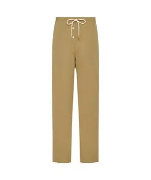 THE ROW The Row Bonnette Technical Cotton Pull-On Pants Brown