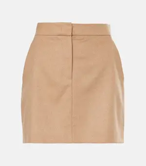 Max Mara Ancella Hair Miniskirt - Beige