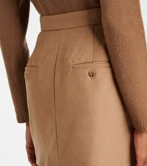 Max Mara Ancella Hair Miniskirt - Beige
