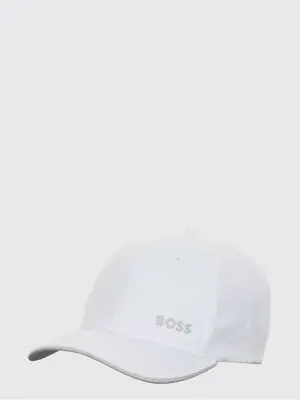BOSS BOSS Cotton Baseball Cap With Logo Print White