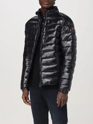 SAVE THE DUCK Quilted Zip Up Jacket - Black
