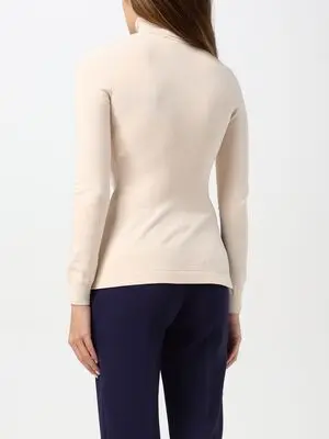 Elisabetta Franchi Long Sleeve Knit Top - Milk
