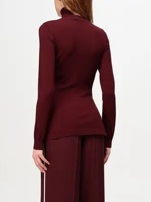 Elisabetta Franchi Long Sleeve Sweater - Red