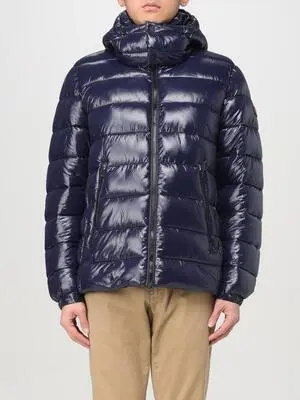 SAVE THE DUCK Quilted Puffer Jacket With Hood - Blue