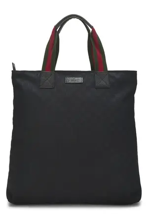 Gucci Gg Web Vertical Tote