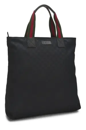 Gucci Gg Web Vertical Tote