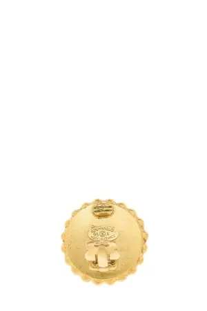 Chanel Cc' Round Earrings