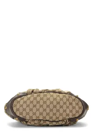 Gucci Gg Canvas Jockey Tote - Brown