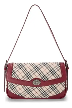 Burberry House Check Jacquard Turnlock Shoulder Bag