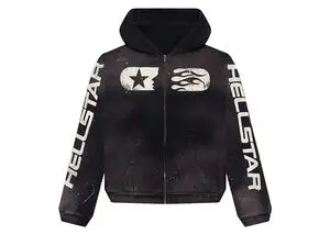 Hellstar Studios Zip Hoodie - Black | Editorialist