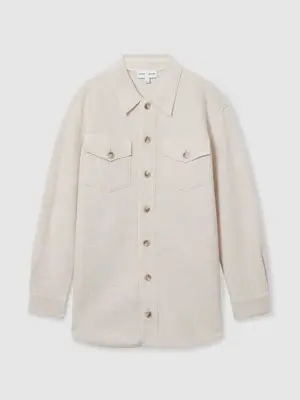 Les 100 Ciels Dakota Boiled-wool Bouclé Overshirt