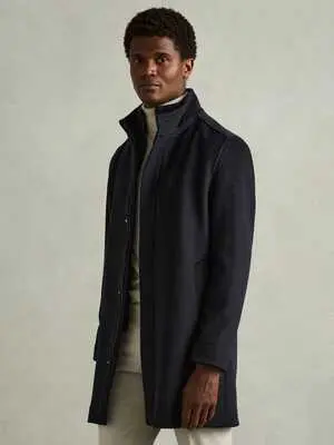 REISS Bhule Hybrid Coat