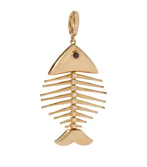 Annoushka Yellow And Diamond Fish Bones Charm