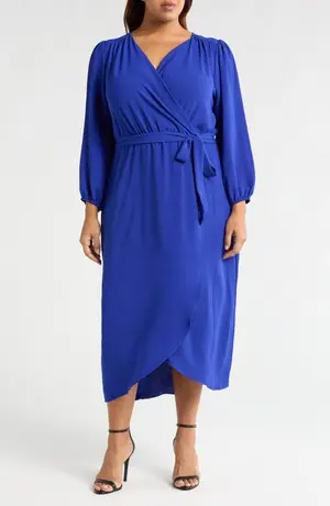 Connected Apparel V Neck Day Dresses