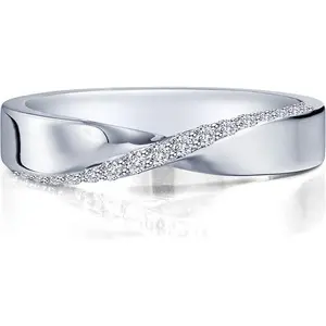 Lafonn Twist Simulated Diamond Band Ring - White