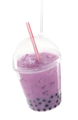 CODY FOSTER & CO Bubble Tea Glass Ornament