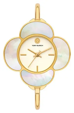 Tory Burch Kira Clover Bangle Watch Set