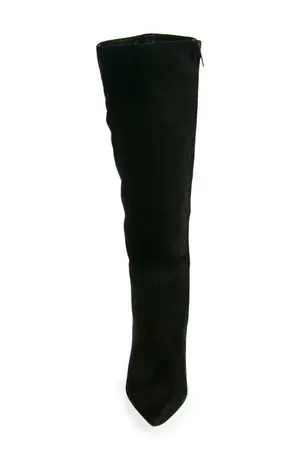 Veronica Beard Lisa 45 Knee High Boots - Black Suede