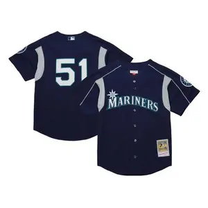 Mitchell & Ness Ichiro Suzuki Seattle Mariners Cooperstown Collection Batting Practice Jersey