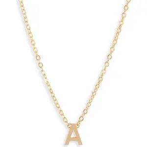 SET & STONES Cheyenne Initial Pendant Necklace - Gold / A
