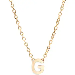 SET & STONES Set & Stones Cheyenne Initial Pendant Necklace Gold / G