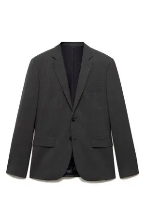 Mango Superslim Fit Stretch Sport Coat - Medium Heather Grey