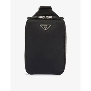 Prada Saffiano Leather Shoulder Bag - Black