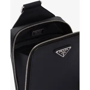 Prada Saffiano Leather Shoulder Bag - Black