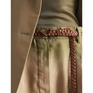 Prada Braided Leather Belt