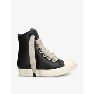 Rick Owens Jumbo Padded Leather High-top Trainers - Blk/white