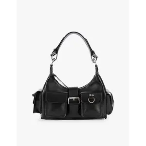 The Kooples Amelia Leather Shoulder Bag - Black