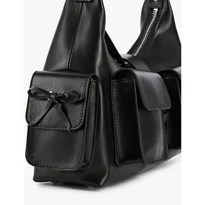 The Kooples Amelia Leather Shoulder Bag - Black