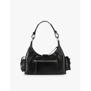 The Kooples Amelia Leather Shoulder Bag - Black