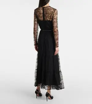Max Mara Modane Lace Maxi Dress